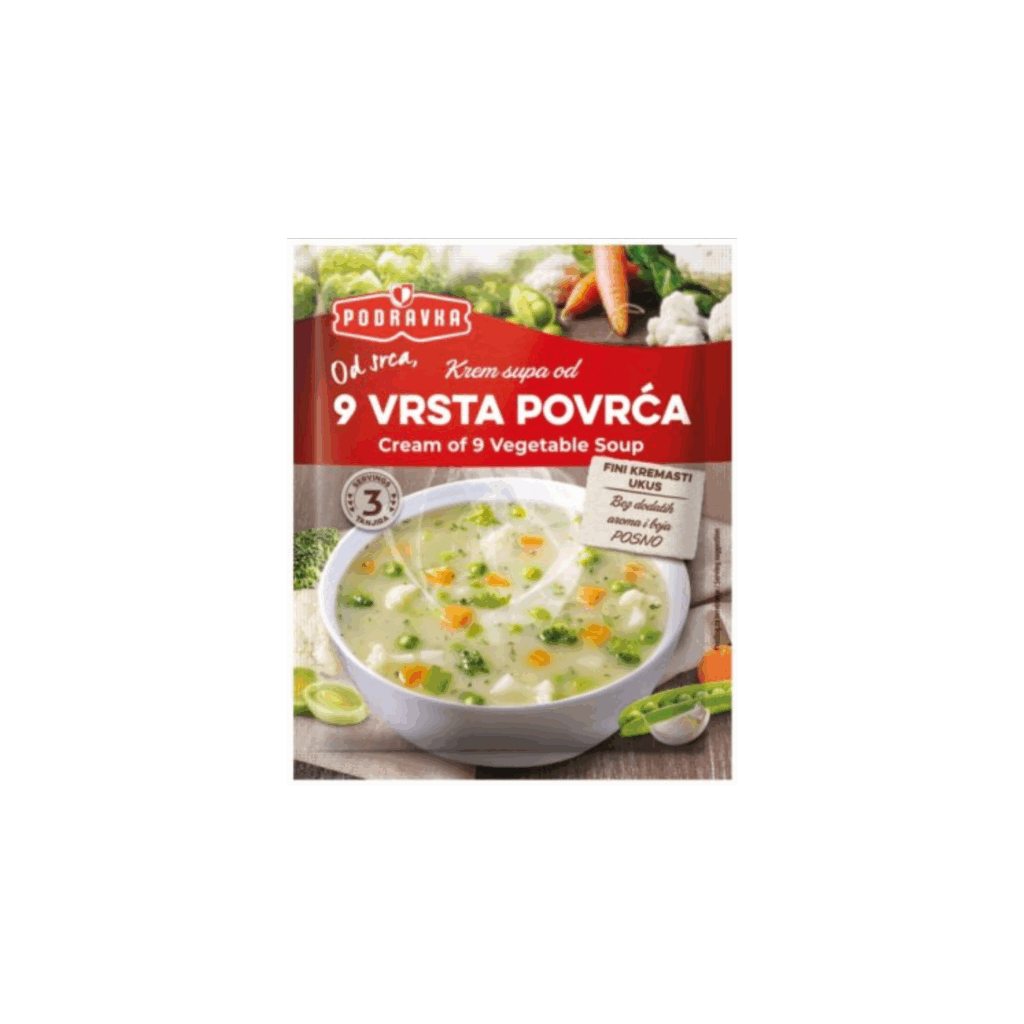Krem juha 9 vrsta povrća 45 gr Podravka - Alldy's Food Outlet