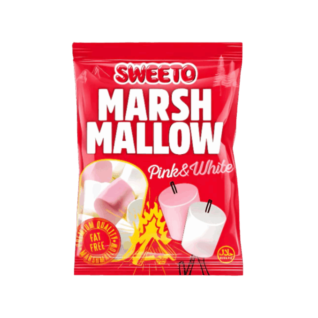 Sweeto Marshmallow bombone Pink & White 140g - Mekane poslastice